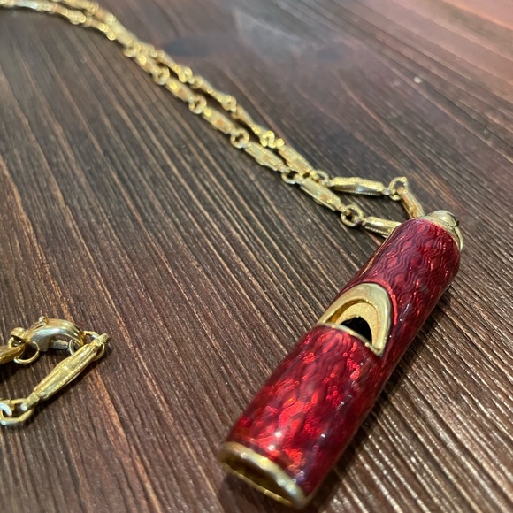 Jewelry | Gold Necklace With Red Whistle 14 | Poshmark